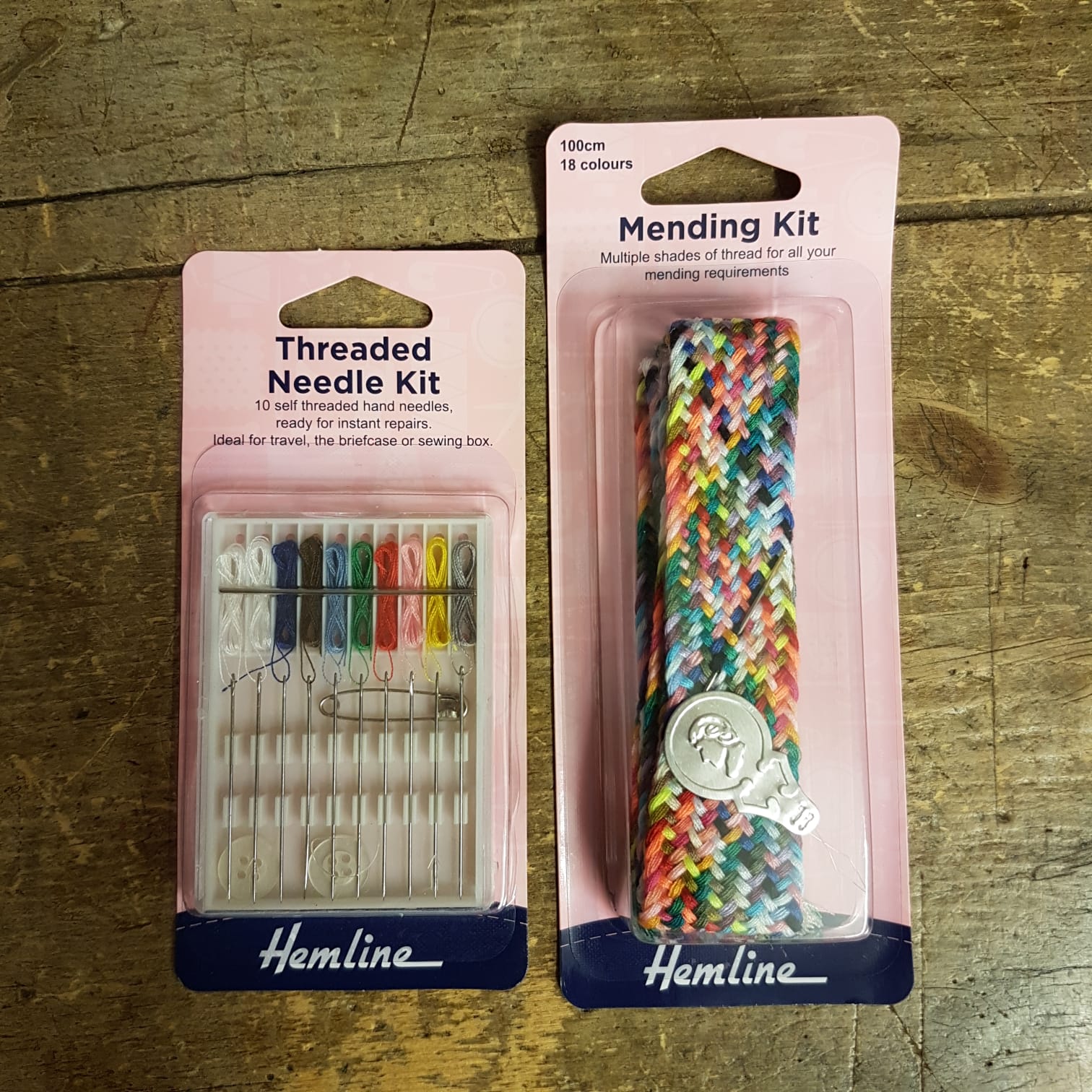 Mending Plait - Pre-cut multi-coloured Threads - Duttons for Buttons