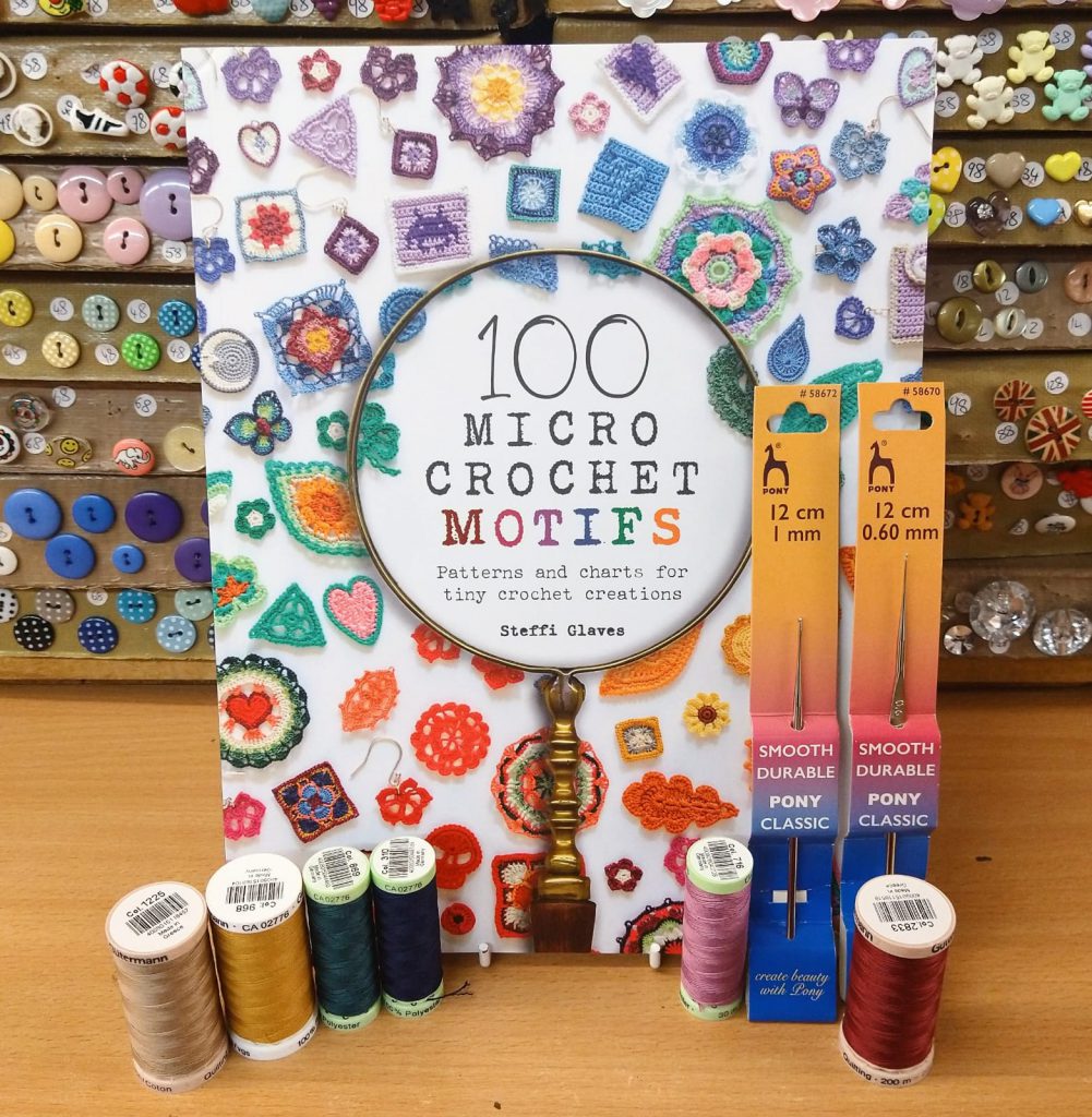 100 Micro Crochet Motifs by Steffi Glaves - Duttons for Buttons