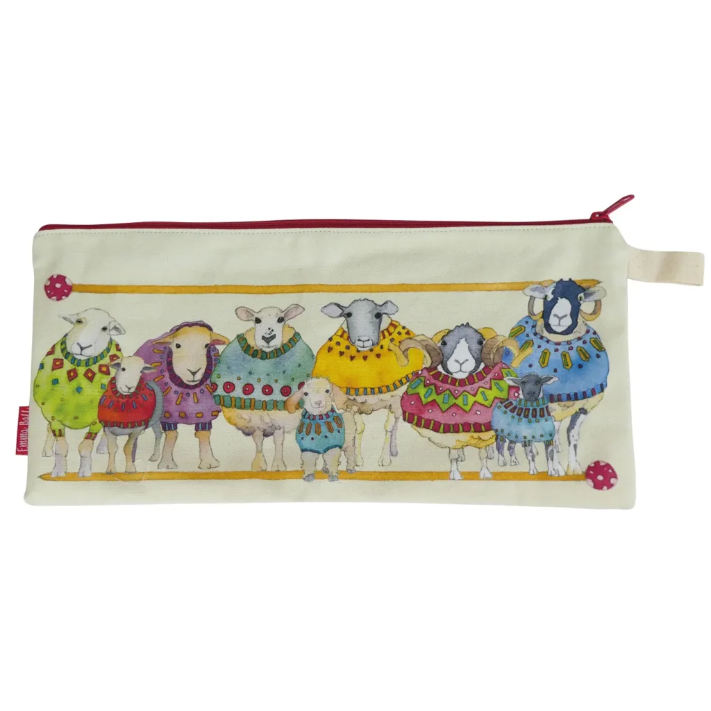 Sheep in Sweaters - Long Zip Up Project Bag - Emma Ball - Duttons for ...