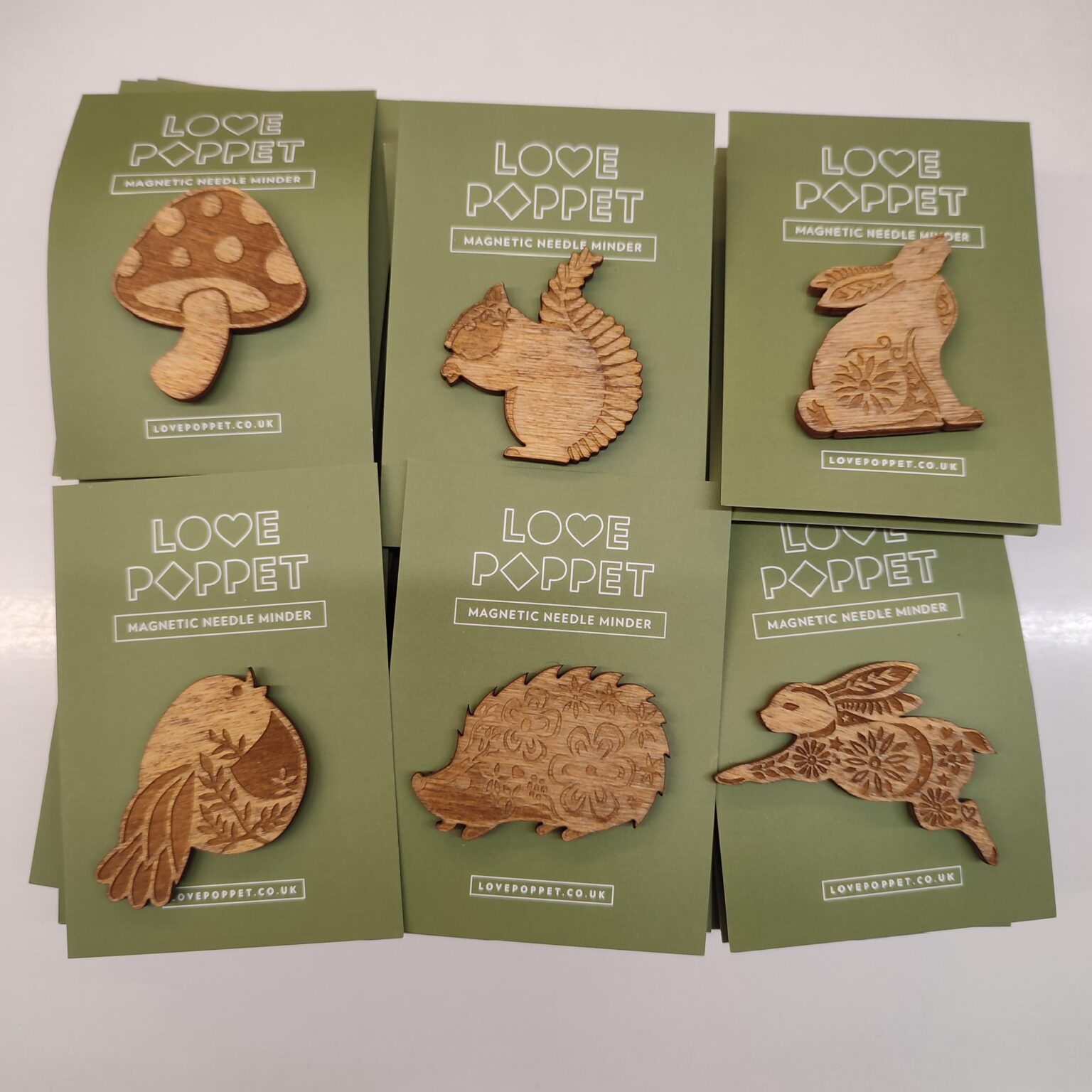 Needle Minders- Various Designs- Love Poppet - Duttons for Buttons
