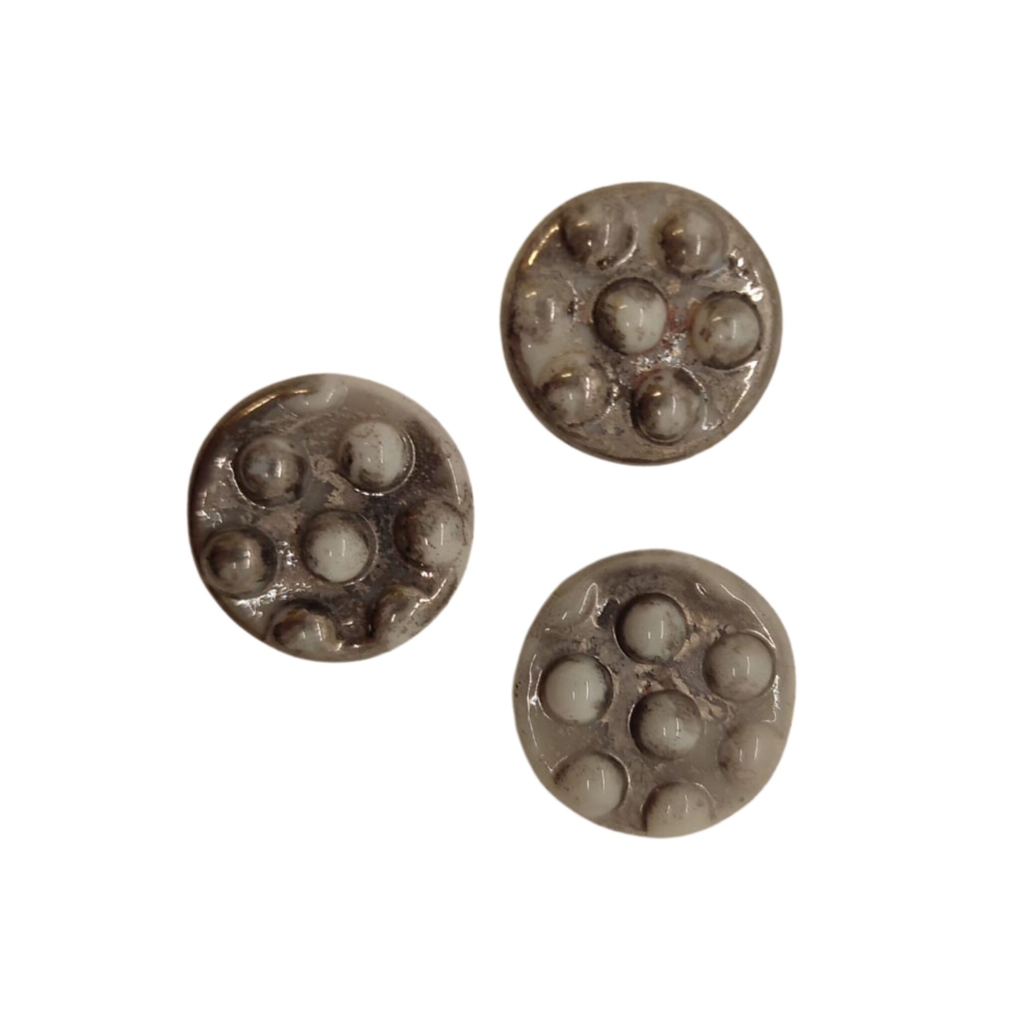 Lionel Nichols - Vintage Glass Metallic Bobble Buttons - Duttons for ...