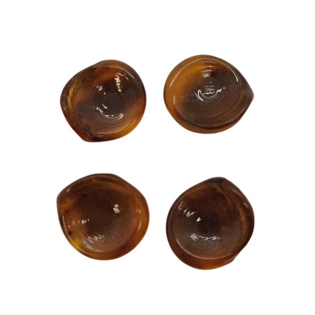 Lionel Nichols - Vintage Glass Tiger Presses Buttons - Duttons for Buttons